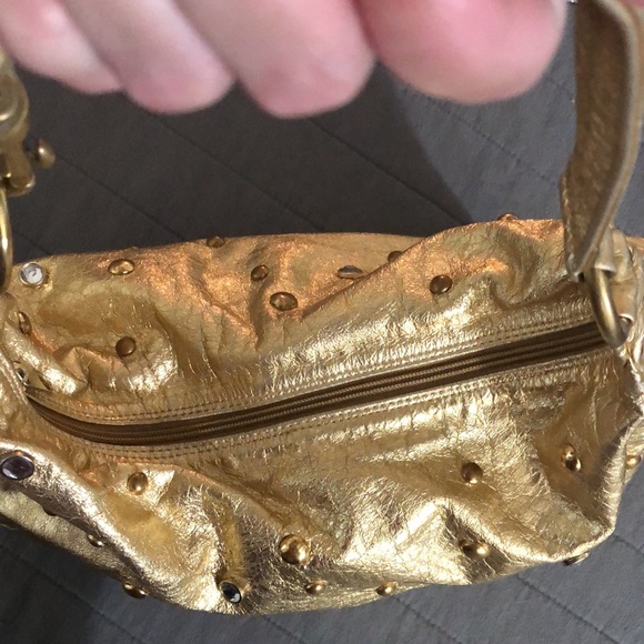 Kiki Pearl | Bags | Kiki Pearl Gold Hobo Bag | Poshmark